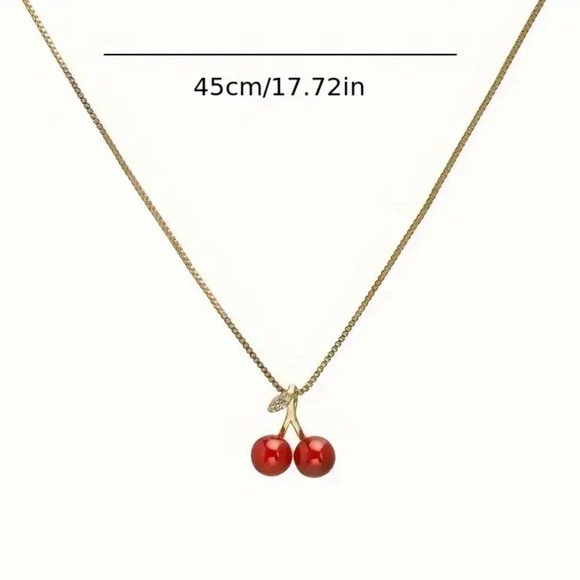 Jewelry | New Elegant Gold 18k Cherry Pendant Necklace | Poshmark